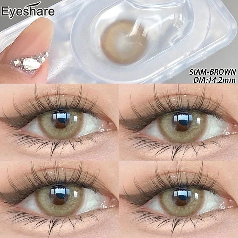 Eyeshare lens คอนแทคเลนส์ สีน้ำตาล ธรรมชาติ คอนแทคเลนส์รายวัน Siam ...