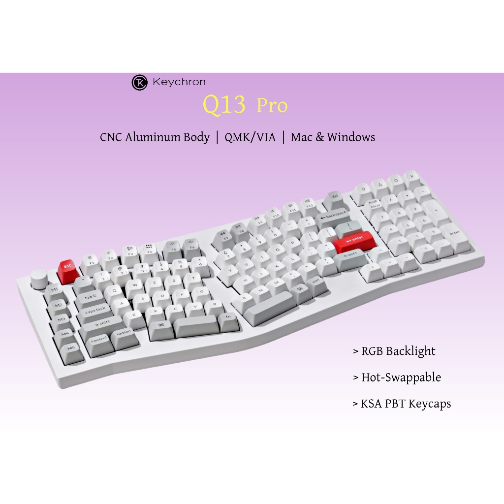 Keychron Q13 Pro ( เค ้ าโครงอลิซ ) โปรแกรม QMK/VIA คีย ์ บอร ์ ดเชิงกล ...
