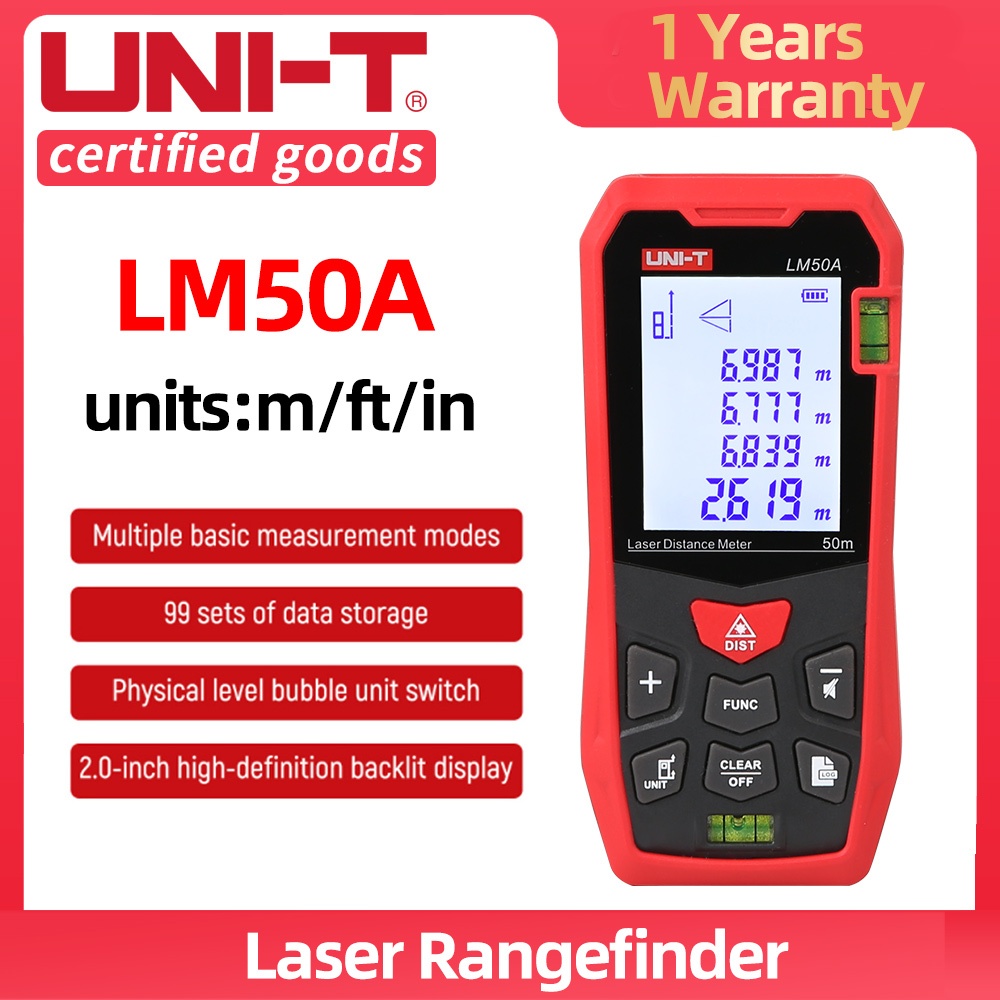 Uni-t Laser Rangefinder LM50A เครื ่ องวัดระยะด ้ วยเลเซอร ์ เครื ่ อง ...