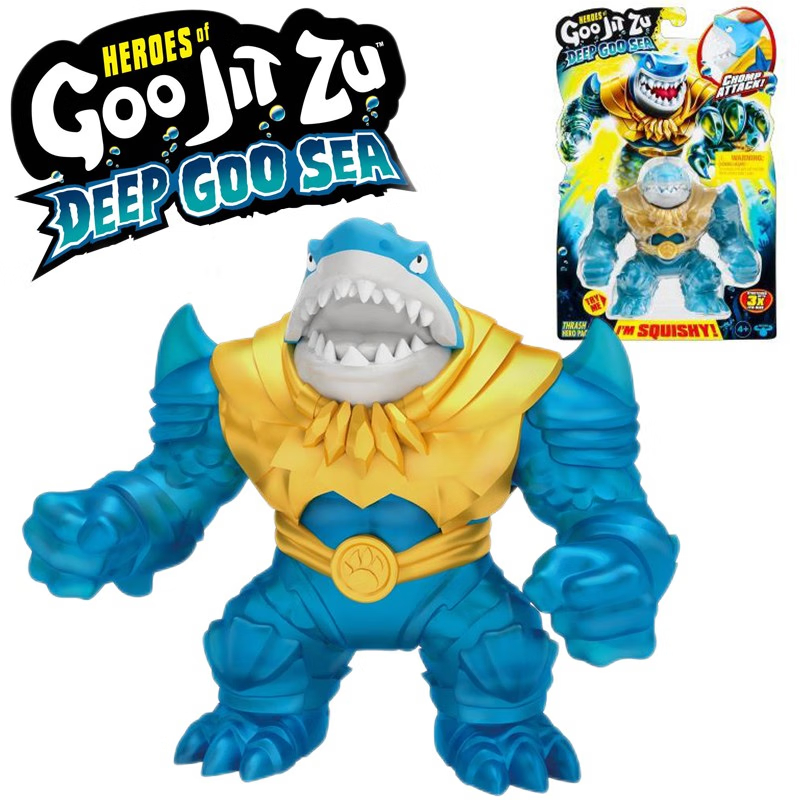Goo Jit Zu ของเล ่ นบรรเทาความเครียดยางนุ ่ มบีบสนุก S9 Deep Sea Hero ...