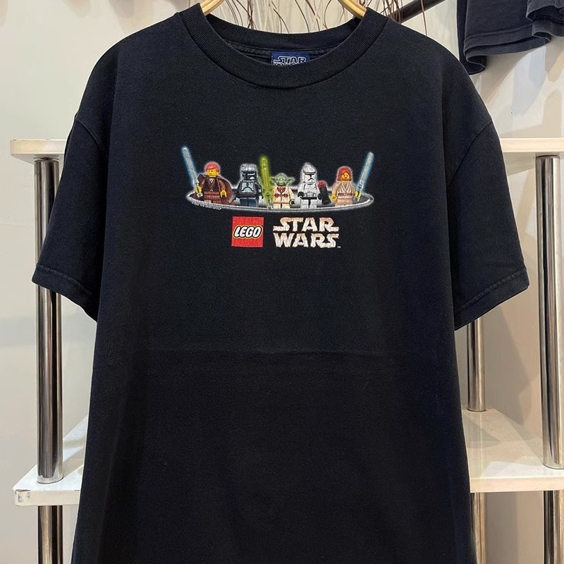 ภาพยนตร์ Star Wars Star Wars ใหม่ของ Uniqlo รอบ Cec เสื้อยืดย้อนยุคแขน ...