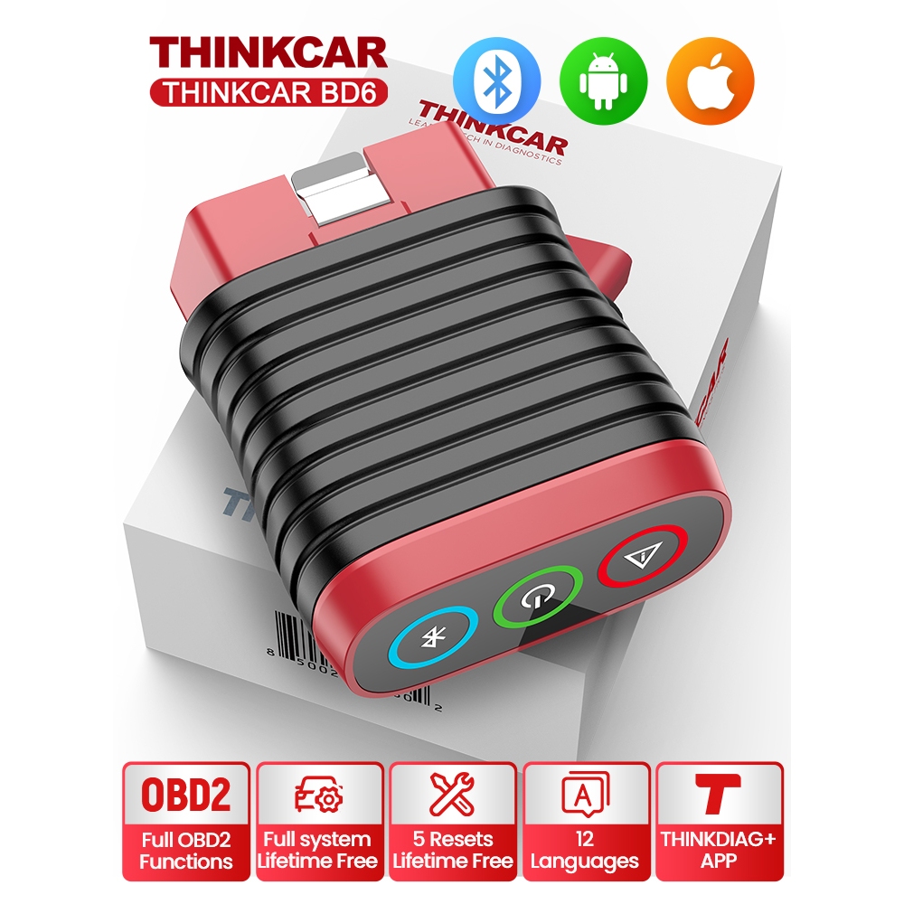 Thinkcar BD6 OBD2 เครื ่ องสแกนเนอร ์ เครื ่ องมือวินิจฉัยระบบเต ็ มรูปแบบ 5 รีเซ ็ ตอายุการใช ้ ...