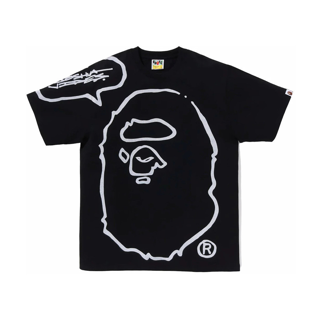 Bape x Joshua Vides Ape Head Tee เสื ้ อยืดคอกลมแขนสั ้ น | Shopee Thailand