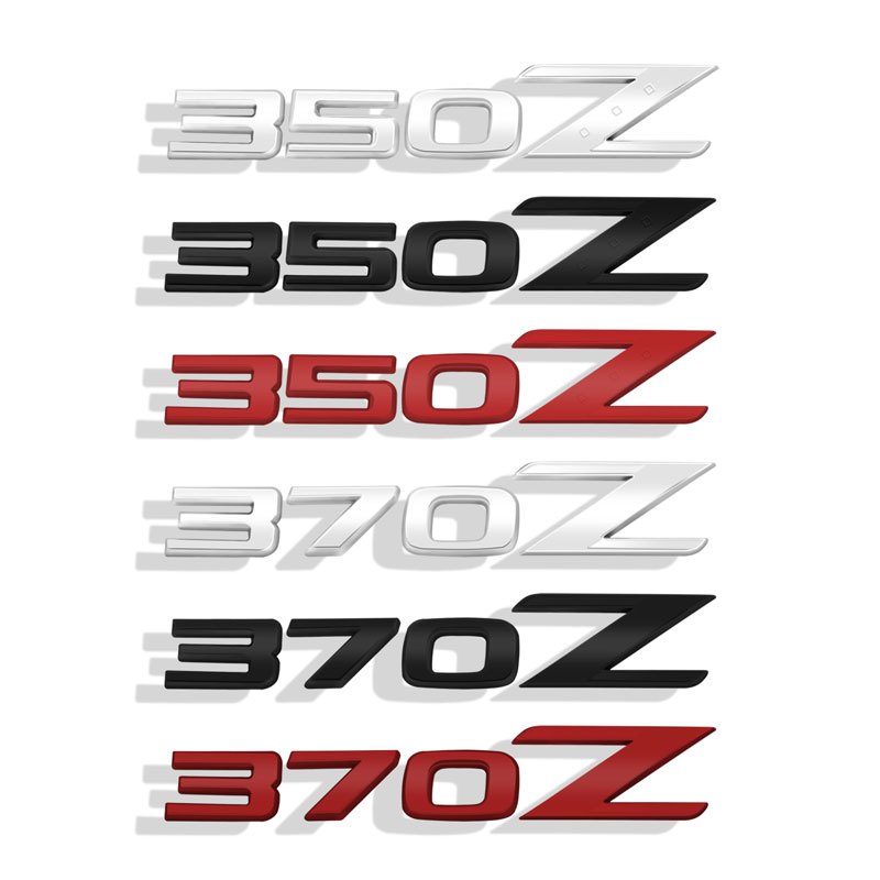 3d โลหะรถด้านหลังโลโก้สัญลักษณ์ป้ายสติกเกอร์ Decals สําหรับ Nissan 350Z ...
