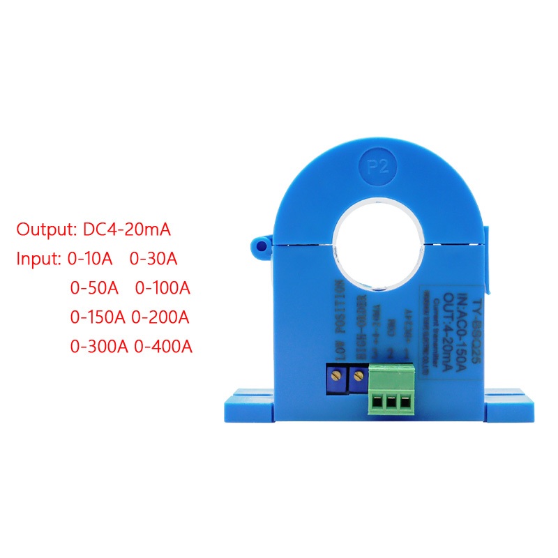 24VDC เปิด Hall Current Sensor Transformer 4-20mA AC 25 มม.เครื่องส่ง ...
