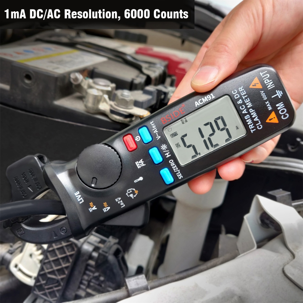 Bside Digital Clamp Meter 1mA คีมแอมป์มิเตอร์ความแม่นยําสูง True RMS DC ...