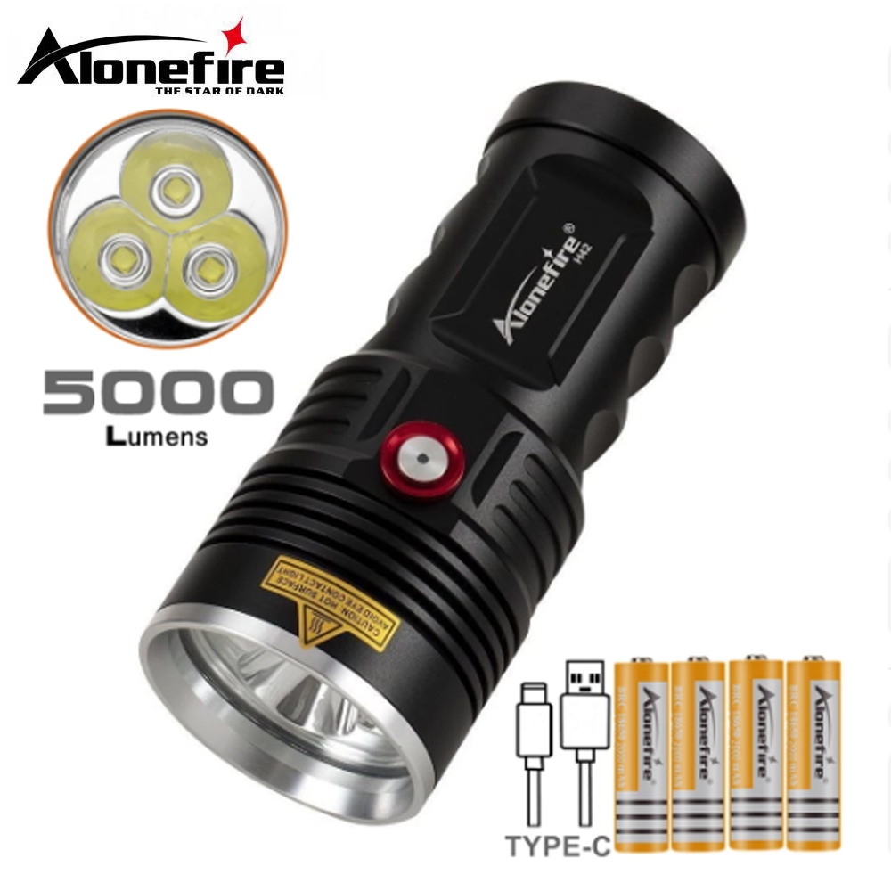 Alonefire H42 6500k 3x XHP50 LED 60W Super Bright USB ชาร ์ จกันน ้ ํา ...