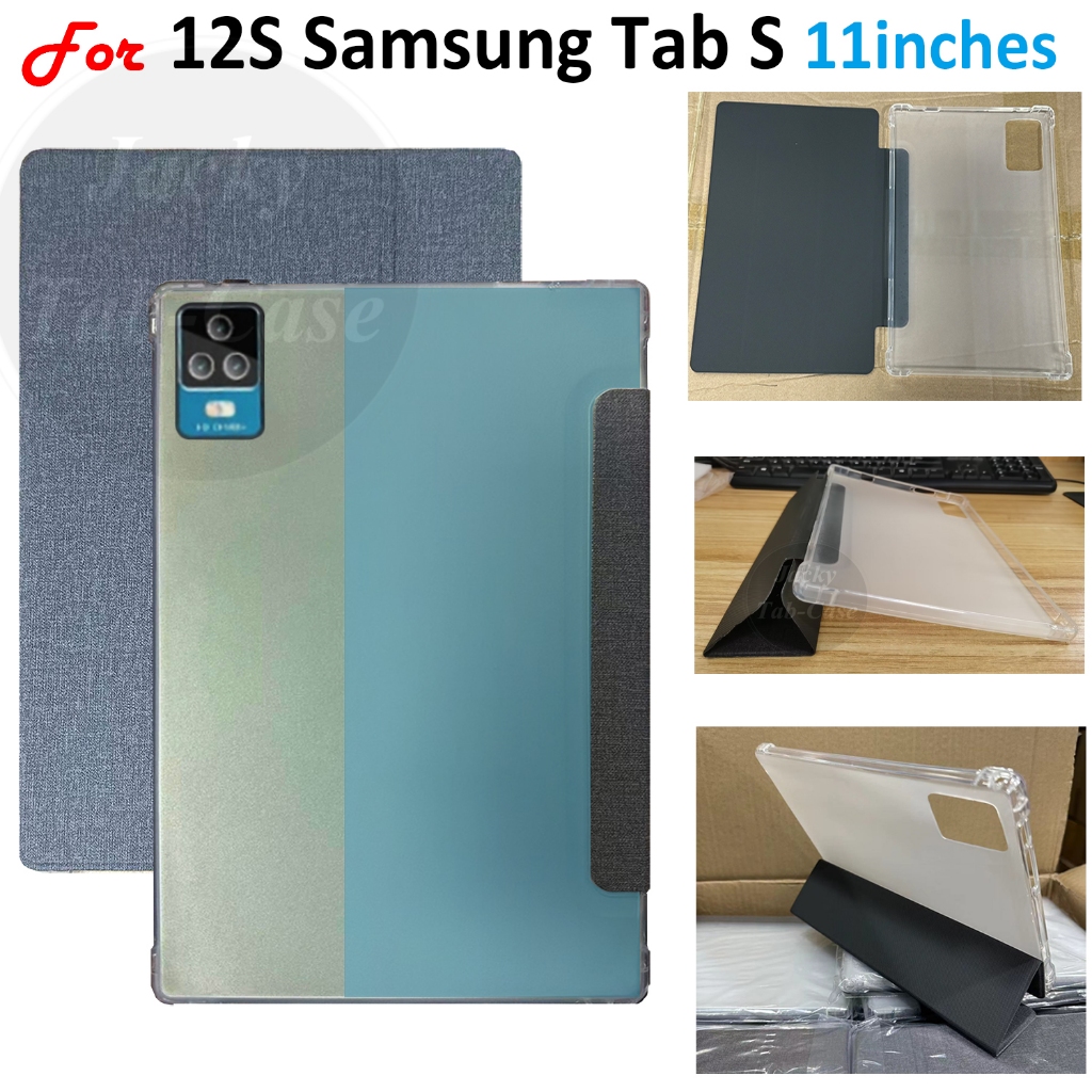 สําหรับ 12S Samsung Tab S Ultra 11นิ้ว Android 12.0 นุ่มหนังพลิกเคสแท็บ ...