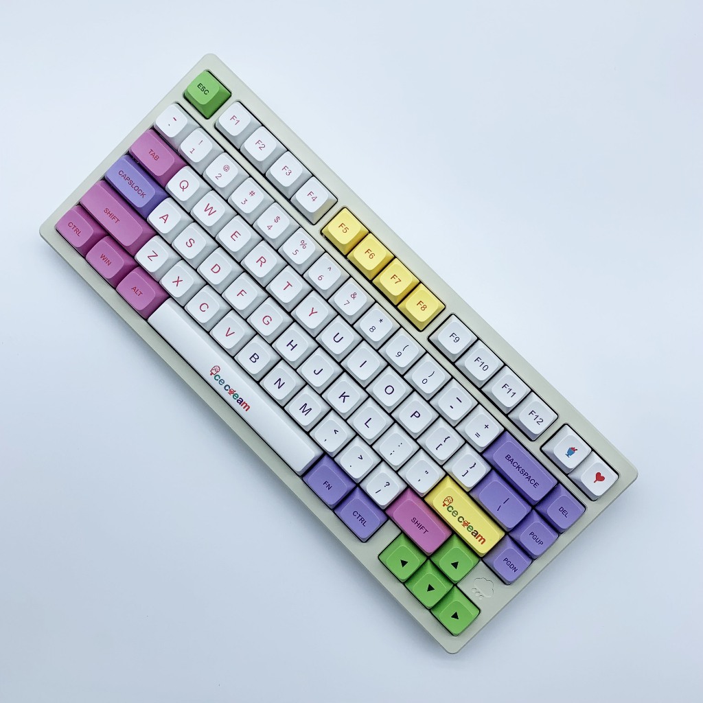 Ice Cream Keycaps PBT Dye-sub XDA Profile Keycap Custom Keycaps เข ้ า ...