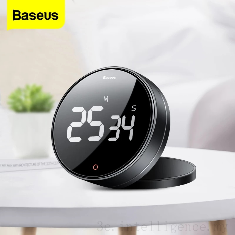 Baseus Magnetic Kitchen Timer นาฬิกาจับเวลาถอยหลังคู ่ มือหมุนเคาน ์ เต ...