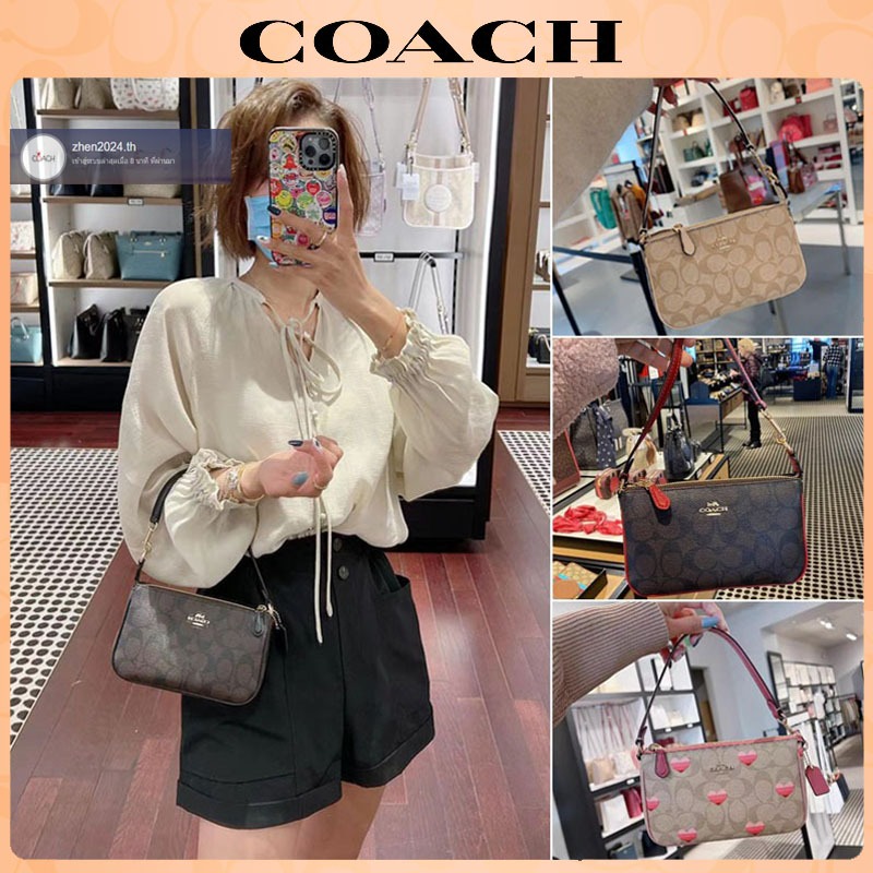 100% Coac_h สไตล์ใหม่ Nolita 19 กระเป๋าสะพายสุภาพสตรีกระเป๋าถือโซ่ ...