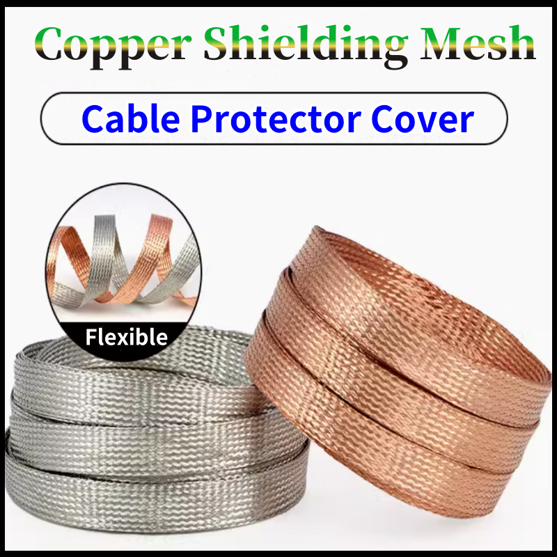 Wire Mesh Metal Copper Shielding Mesh Cable Cover Protector(3/2/1M ...