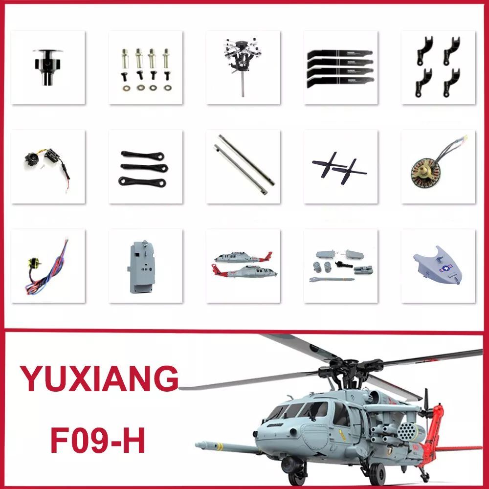 Yuxiang F09-H RC ชิ้นส่วนเฮลิคอปเตอร์ Fuelage Shell แบตเตอรี่มอเตอร์ ...