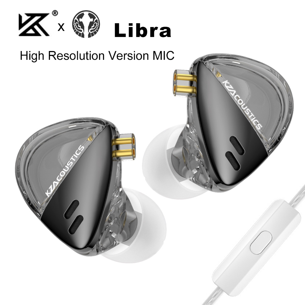 Kz X Angelears Libra หูฟังชนิดใส่ในหูไฮไฟแบบไดนามิกความถี่สูงพิเศษ IEMs Monitor พร้อมสายเปลี่ยน ...