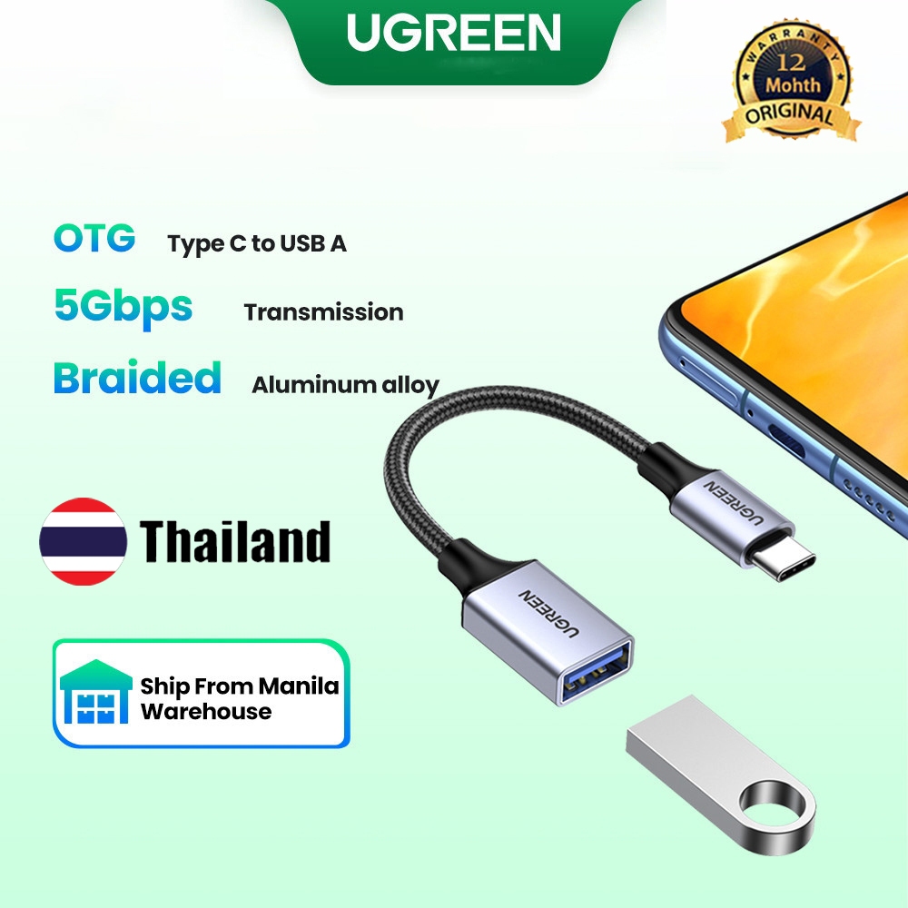 UGREEN อะแดปเตอร์สายเคเบิ้ล U-Type C to USB 3.0 OTG สำหรับ OTG Type-C ...