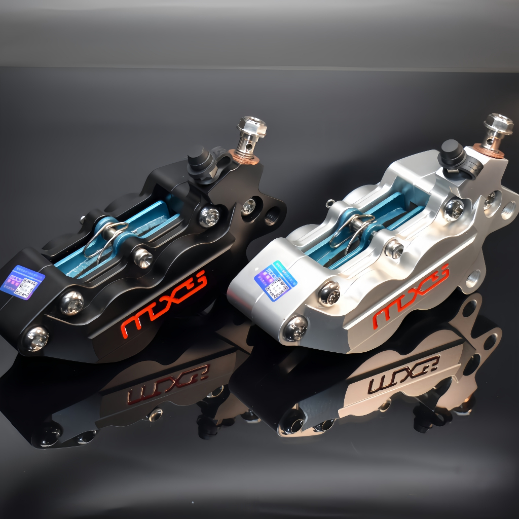 40 มม.Pitching Disc Caliper รถจักรยานยนต์ 4 ลูกสูบ 4*30 มม.CNC Disks ...