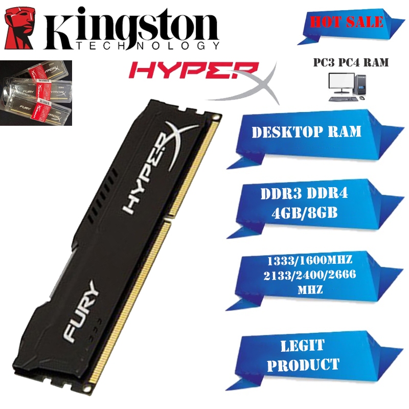 หน ่ วยความจําเดสก ์ ท ็ อป PC3 PC4 RAM 4GB 8GB DDR3 DDR4 1333/1600MHz 2133 2400 2666MHz 12800U ...