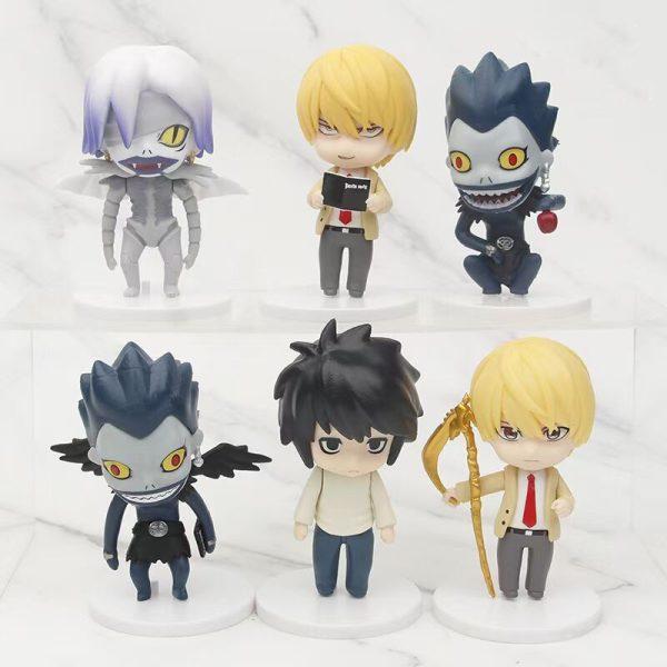 6 ชิ ้ น 10 ซม.Death Note ตัวเลขการกระทํา Grim Reaper Ryuk Yagami Light ...