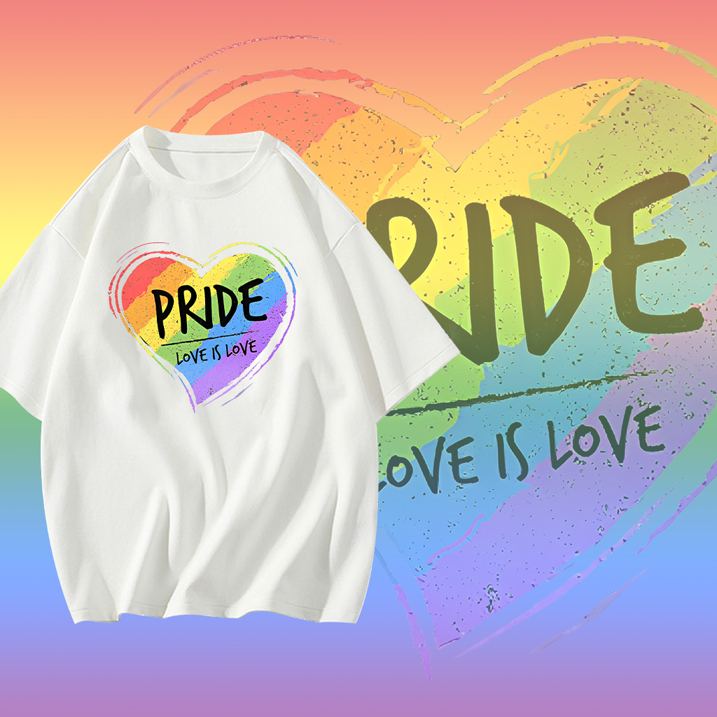 เสื้อสายรุ้ง LGBT Pride Month Rainbow LGBTQ ผ้าCotton 100% ใส่ได้ ทั้ง ...