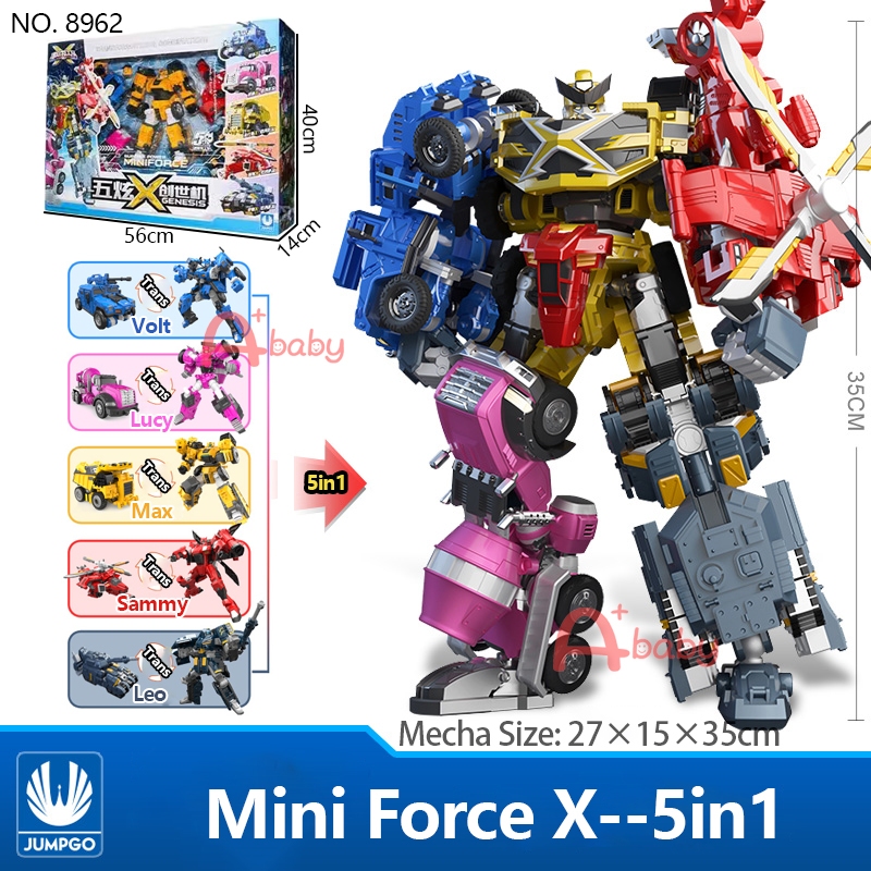 Mini Force Original X Mecha หุ่นยนต์ของเล่น ขนาดเล็ก Volt Max Lucy ...