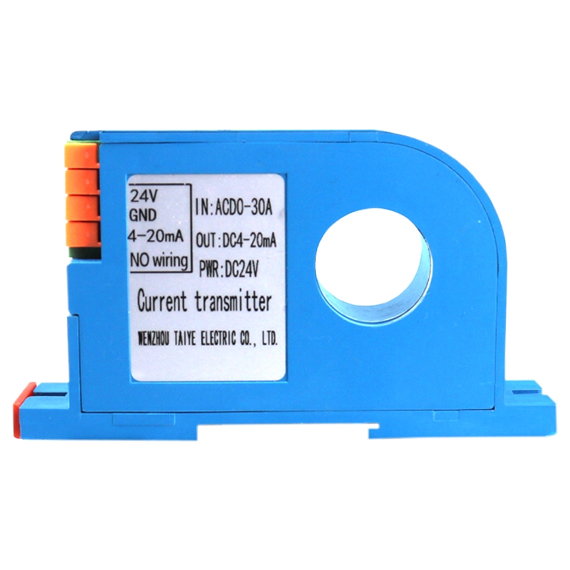 Din Rail ประเภท Perforated Current Sensor 0-10V 4-20mA Ampere เครื่อง ...