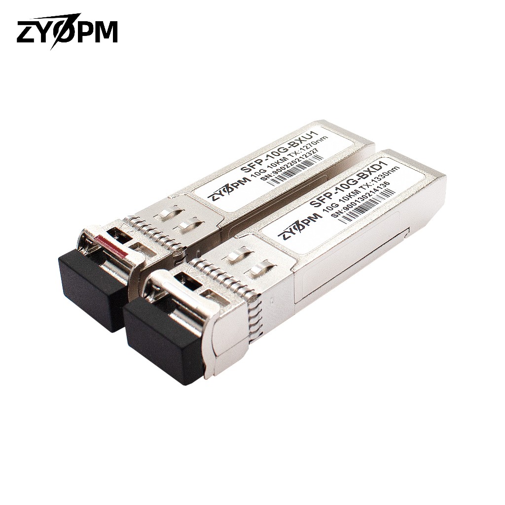 1 คู่ 10G SFP+ Bidi Transceivers, โมดูล Single-Mode 10KM, Bi ...