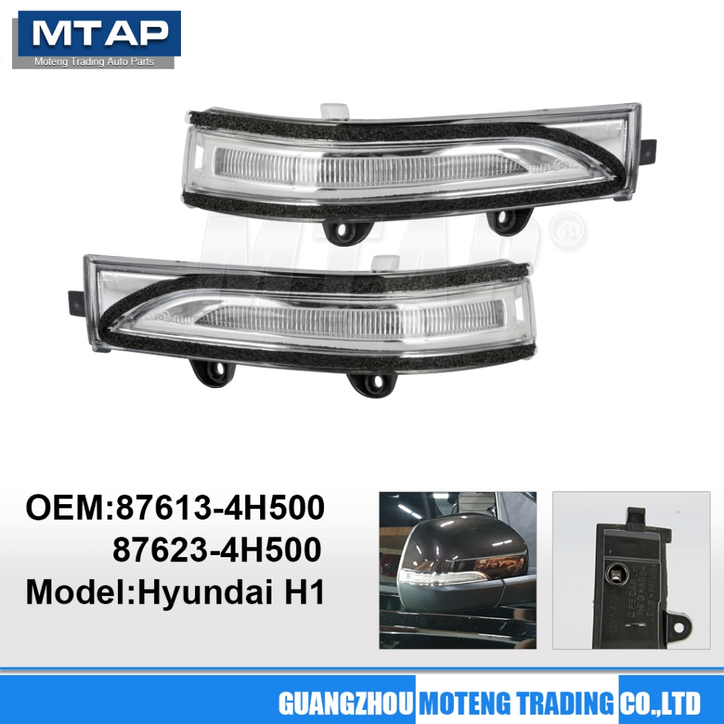 กระจกมองข ้ างไฟเลี ้ ยวสัญญาณสําหรับ Hyundai Starex H1 H-1 2018 2019 ...