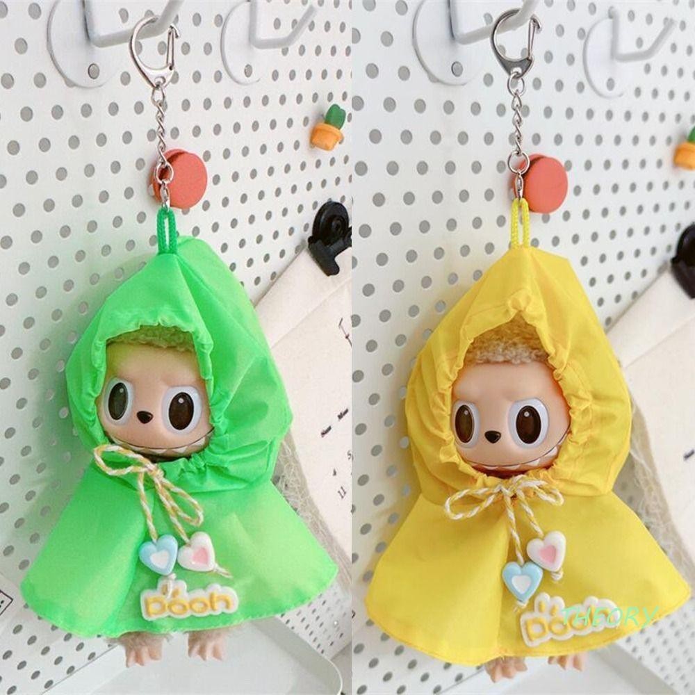 Theory Labubu เสื ้ อกันฝนผ ้ าฝ ้ ายขนาด 17 ซม.10 ซม.15 ซม.สีเหลืองสี ...