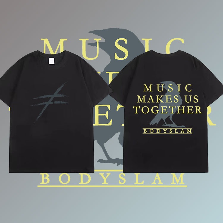 【แขนสั้นใหม่】สุดเท่สีดำสกรีนโลโก้ Bodyslam วงร็อค คอตตอน ผ้า Cotton 100% ขนาด S-5XL | Shopee ...