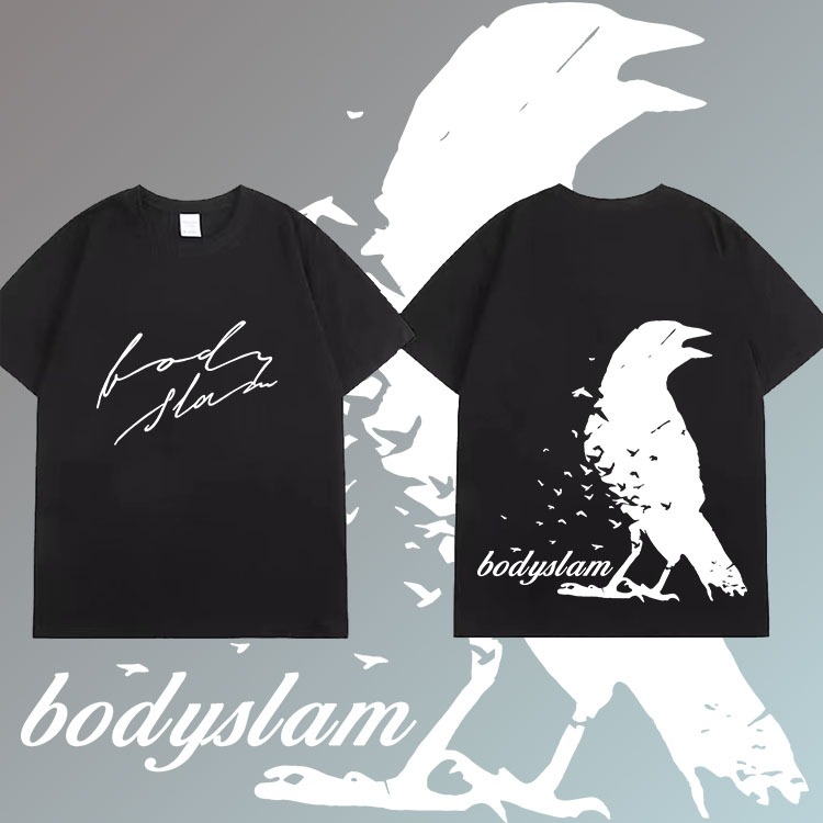 【แขนสั้นใหม่】สุดเท่สีดำสกรีนโลโก้ Bodyslamวงร็อค คอตตอน ผ้าCotton 100% ขนาด S-5XL | Shopee Thailand
