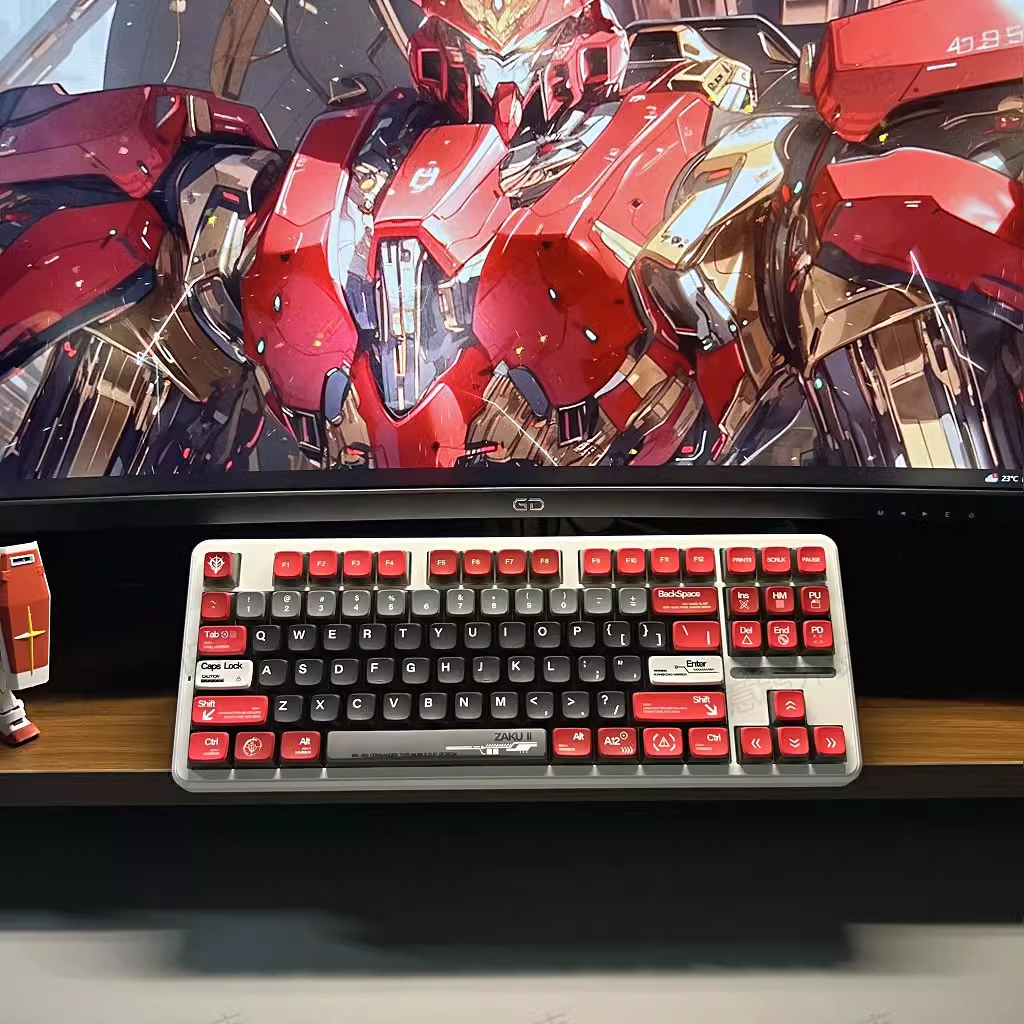 Zaku Keycaps 120 คีย ์ วัสดุ PBT MDA โปรไฟล ์ การส ่ งผ ่ านแสงด ้ านข ...