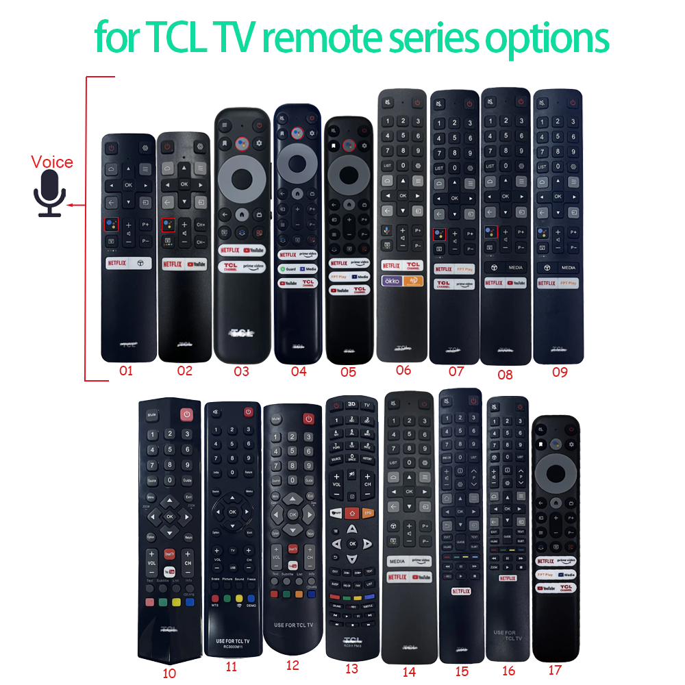 [ ถูกที ่ สุด ] remote รีโมททีวี FOR TCL LCD TV สั่งงานด้วยเสียง ของแท้ ...