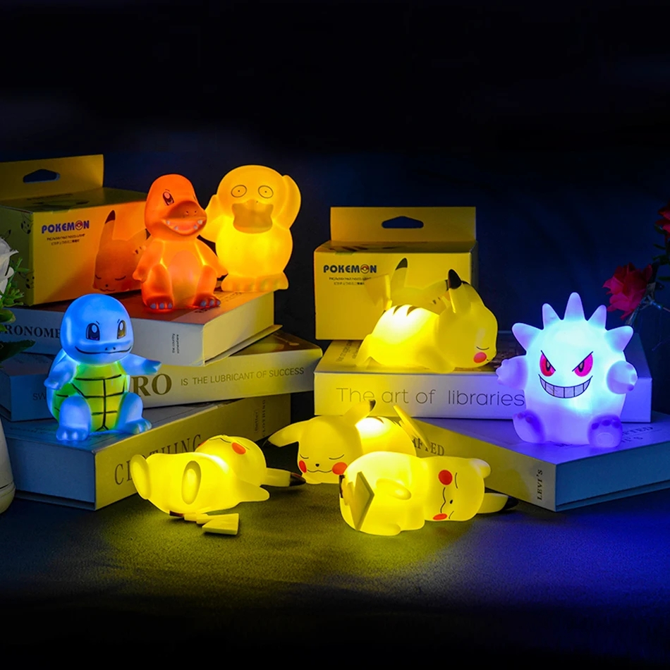 10 สไตล์ Pokemon Gengar Psyduck Pikachu Night Light อะนิเมะรูปน่ารักโคม ...