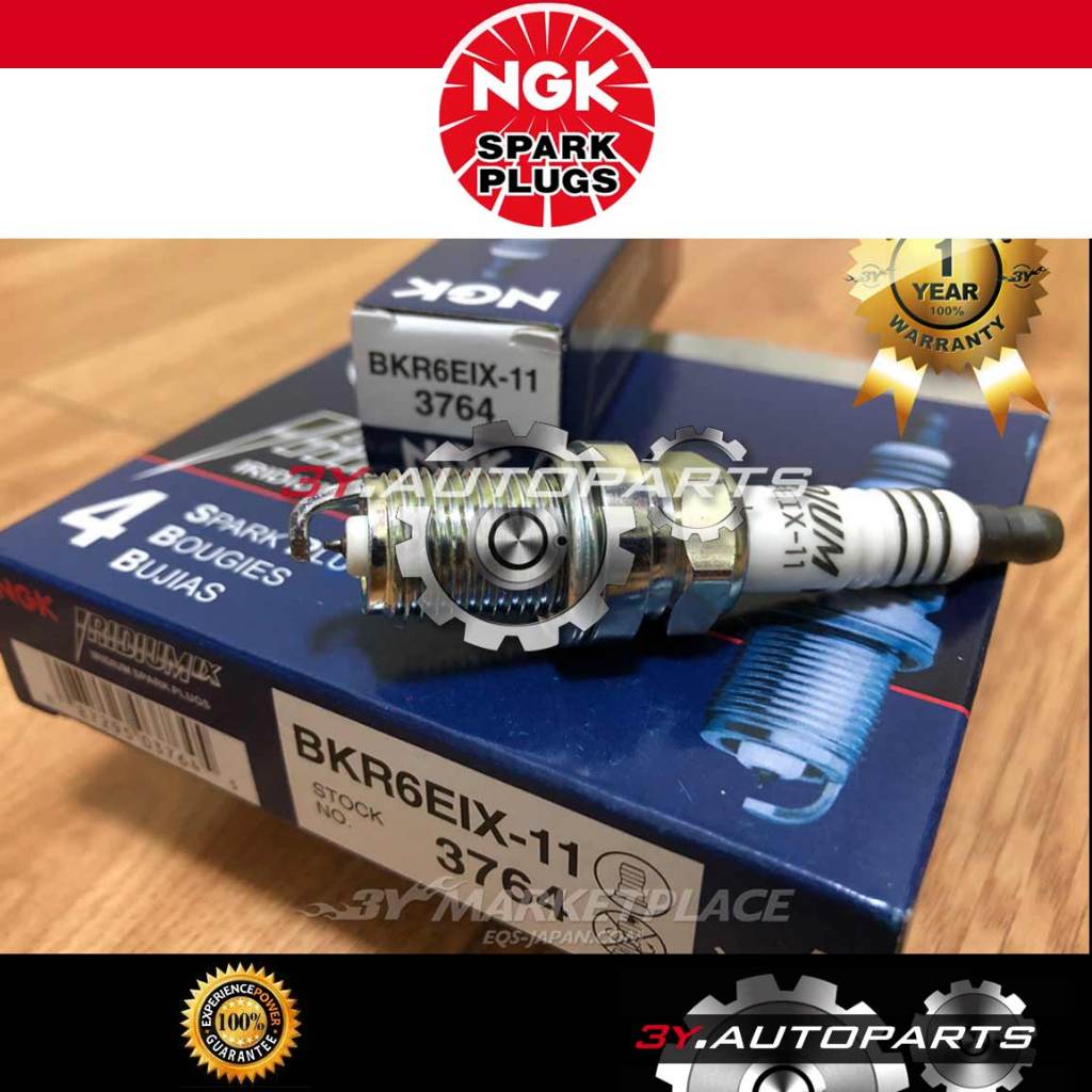 NGK BKR6EIX-11 #3764 Iridium Power Spark Plug (4หัว) Made in Japan | Shopee Thailand