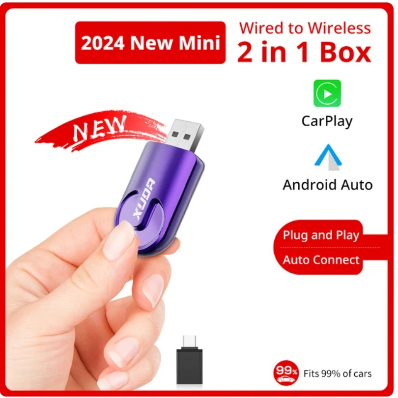 Xda ใหม่ Mini Carplay สมาร์ทกล่องไร้สาย Android อะแดปเตอร์อัตโนมัติ ...