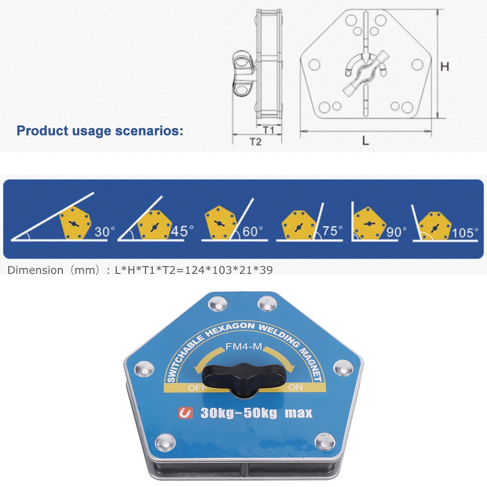 Magnetic Welding Locator Switchable Hex Strong Multi Angle ดูด | Shopee ...