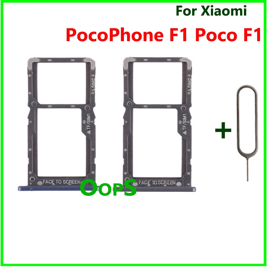 ถาดใส่ซิมสําหรับ XiaoMi PocoPhone F1 Poco F1 Sim SD Slot Card Reader ...