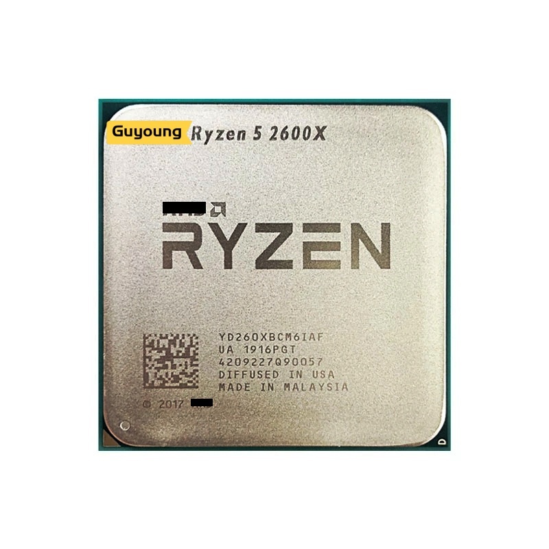 Yzx Ryzen 5 2600X R5 2600X 3.6 GHz ใช ้ GAMING Zen + 0.012 Six-Core 12-Thread CPU โปรเซสเซอร ์ ...