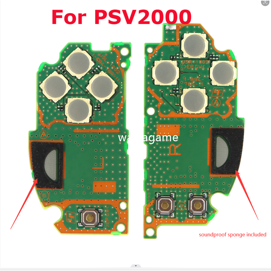 ใหม่ซ้ายขวาปุ่มกดแผงวงจร PCB สําหรับ PSV2000 LR สวิทช์สําหรับ PSVita2000 | Shopee Thailand