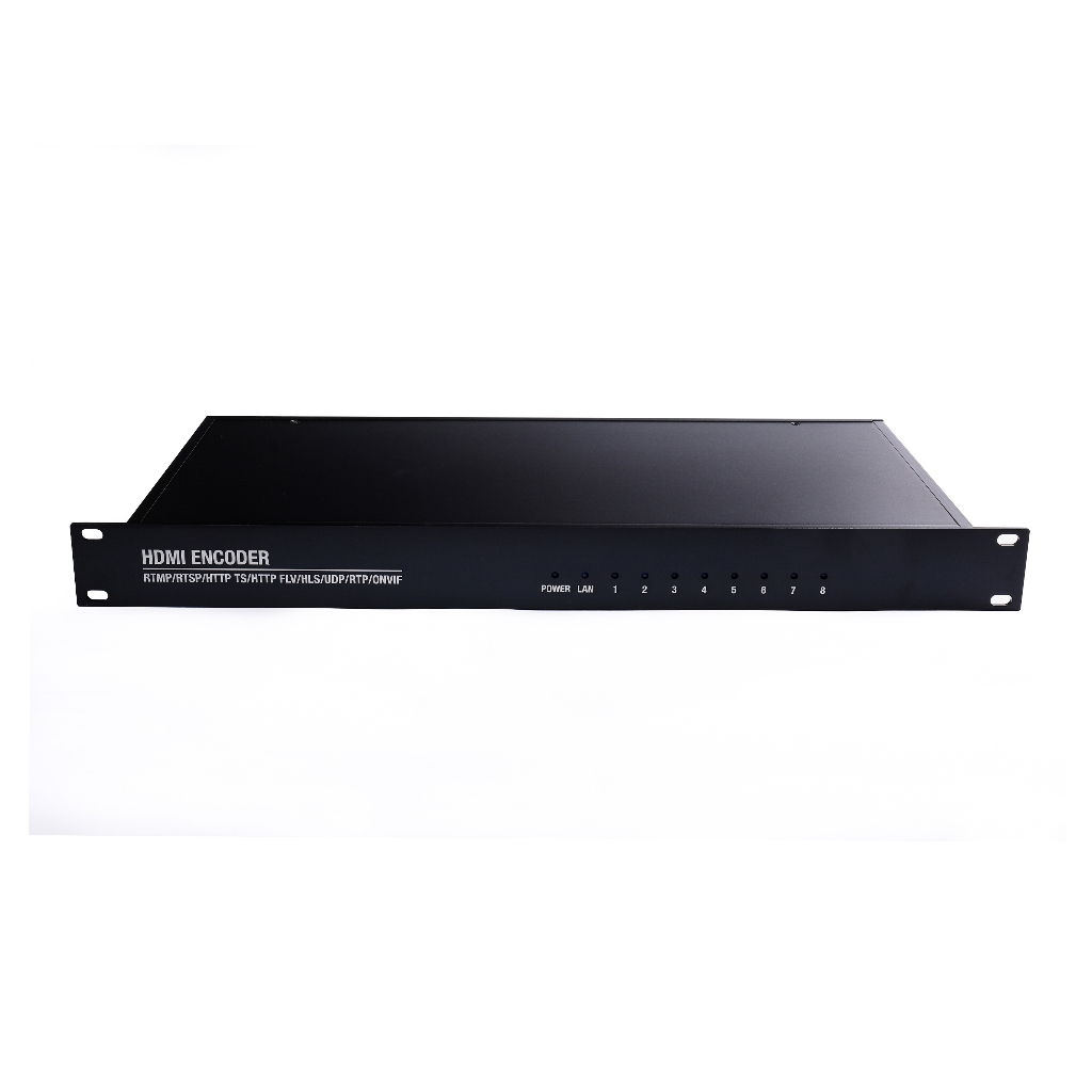 1u RacK ประเภท 8-HDMI อุปกรณ ์ ระบบ IPTV สร ้ างสตรีม RTSP RTMP ทํางานร ...