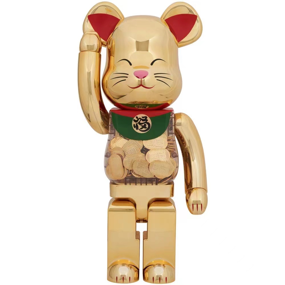 [ คลังสินค ้ าพร ้ อม ] Squinted Gold Coin Lucky Cat 1000 % BE @ RBRICK ...