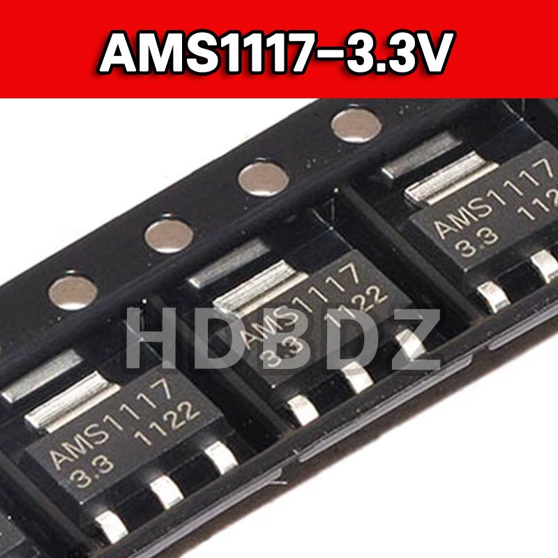 10-50pcs AMS1117-1.2V 1.5V 1.8V 2.5V 3.3V 5.0V ADJ SOT-223 แรงดันไฟฟ้าชิป Buck IC SMD | Shopee ...