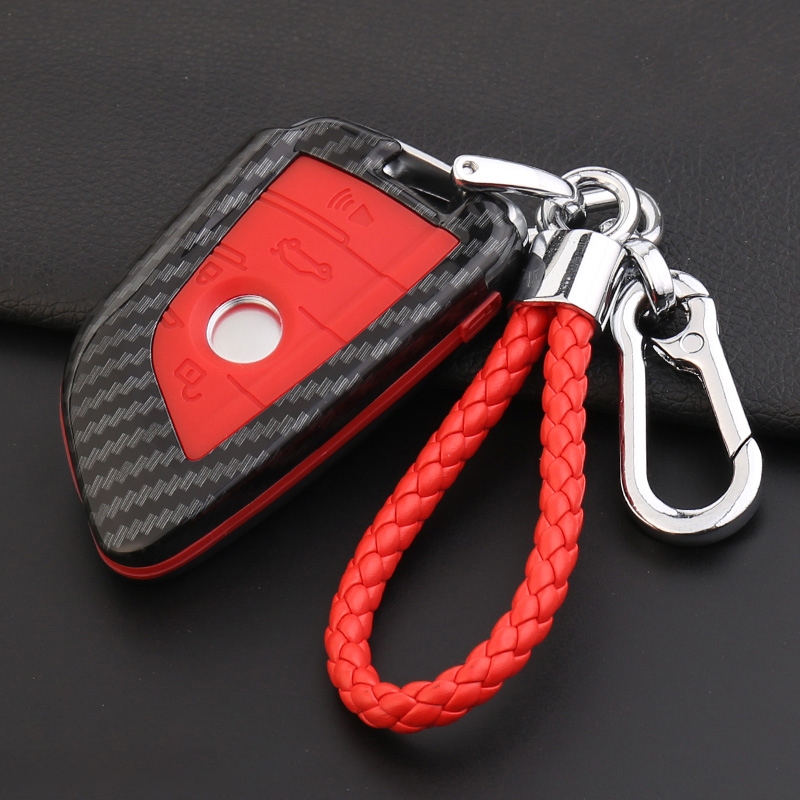 Bmw Key Shell คาร์บอนมิติฝาครอบ Four-Key เหมาะสําหรับ 3 Series 1 5 X1 ...