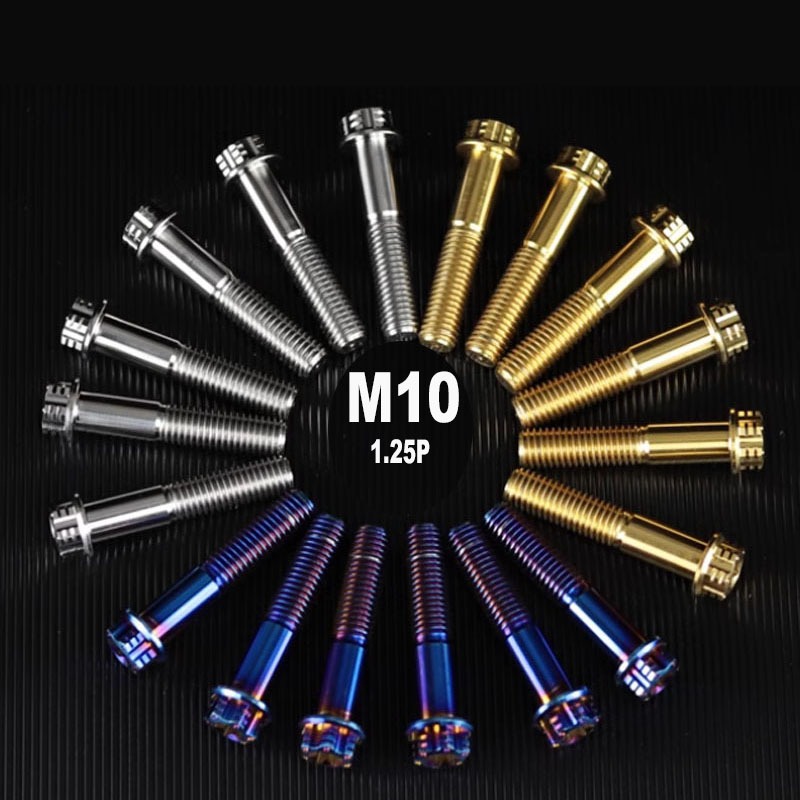 Tc4/gr5 M10X15-80MM ไทเทเนียมอัลลอยด ์ หัวหน ้ าแปลน Torx สกรู ...
