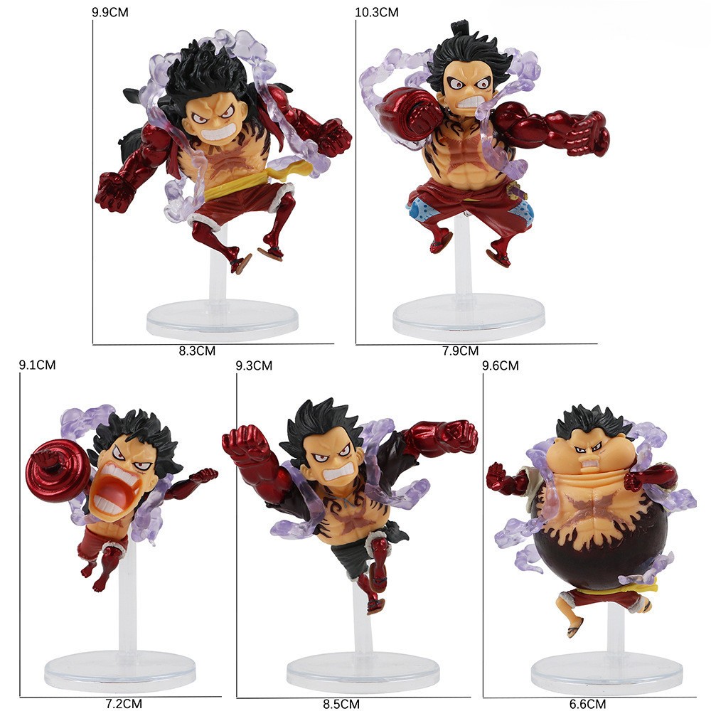 ฟิกเกอร์วันพีช 9/6 ชิ้น ชุด One Piece Luffy Zoro Ace Nami Sanji Usopp ...