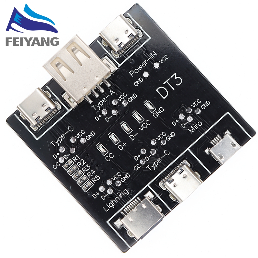 Dt3 Data Cable Detection Board Type C Micro Usb C Cable Tester Short Circuit On Off Switching