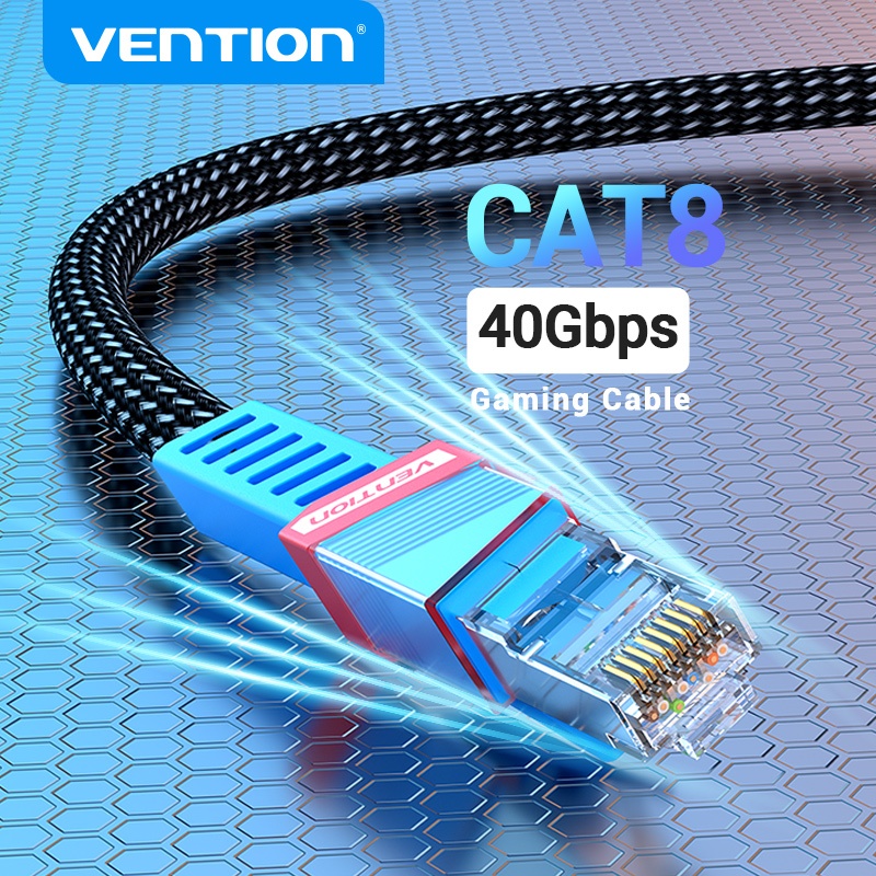Vention สายแลนเกมมิ่ง Cat 8 40Gbps RJ45 SFTP Ethernet Cable ความเร็วสูง ...
