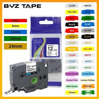 เทปฉลาก tze231 6 9 12 18 24 มม. tze231 TZ231 TZe-231 สําหรับเครื่อง ...