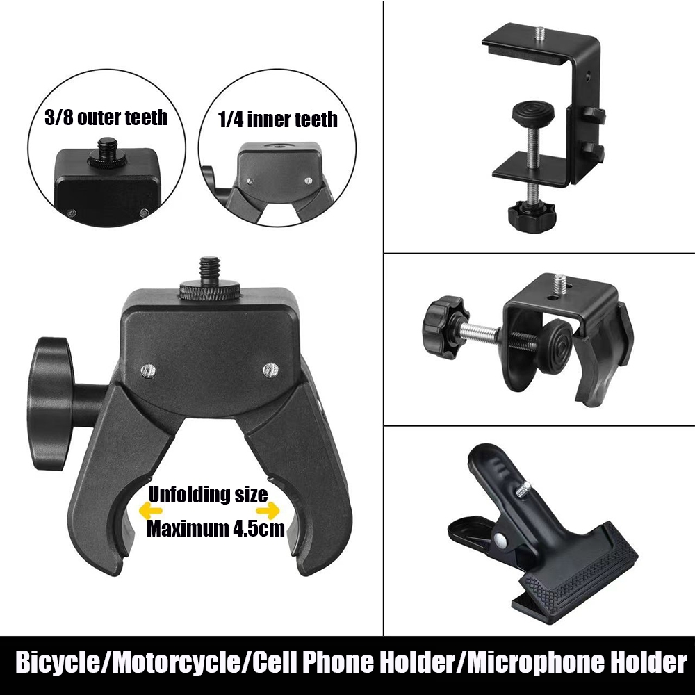โทรศัพท ์ มือถือสตรีมมิ ่ งสด Booster Clamp ฐาน Multi-Camera แบน ...