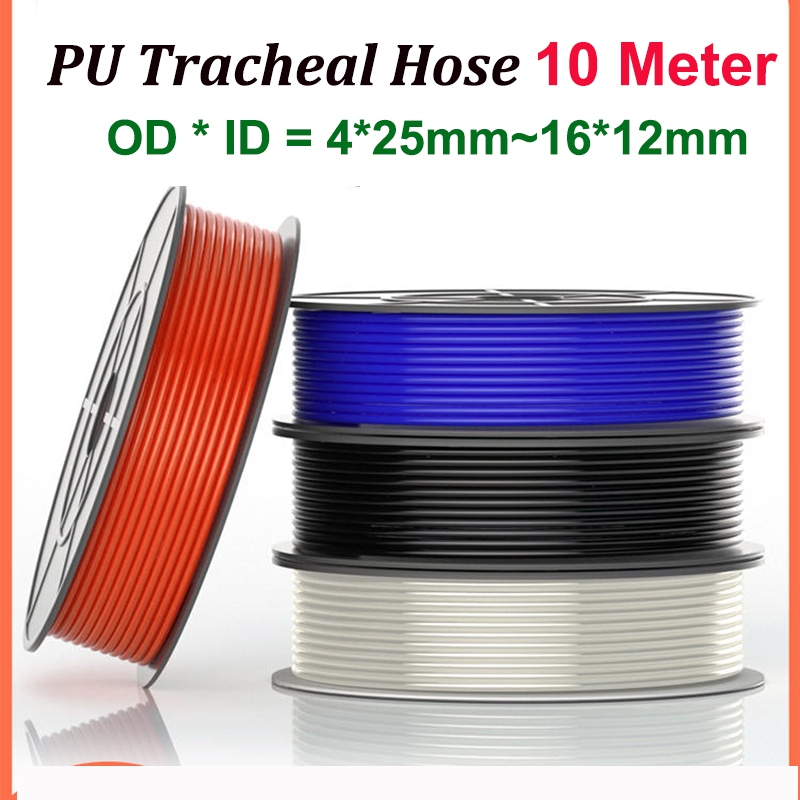10 เมตร PU Trachea ท่อ ID 2.5 มม. ~ 20 มม.ท่อโพลียูรีเทนเครื่องอัดอากาศ ...